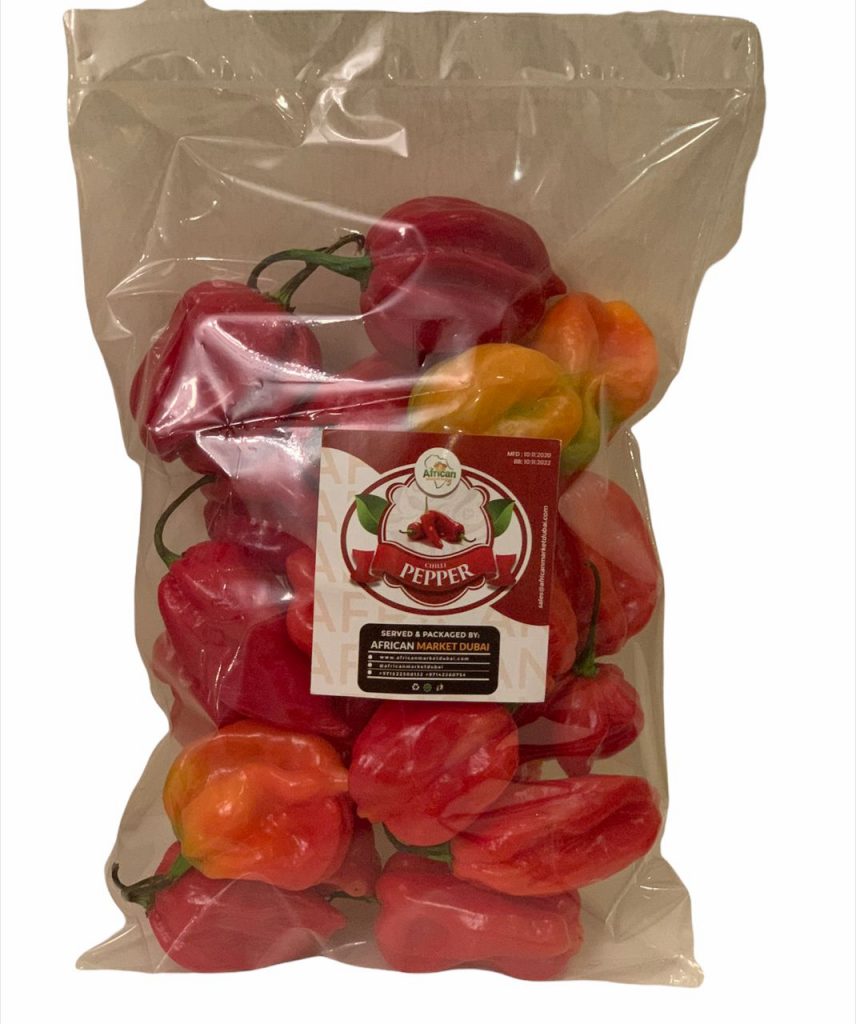 Fresh Scotch Bonnet African Red Pepper 150g (Rodo) - African Market Dubai