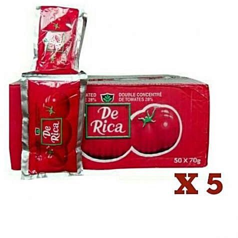 Derica Satchet Tomato Paste 70g x 5 - African Market Dubai