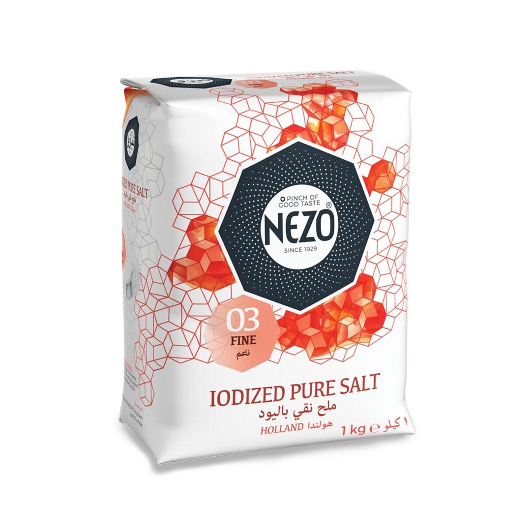 Nezo Iodized pure salt 1kg - African Market Dubai