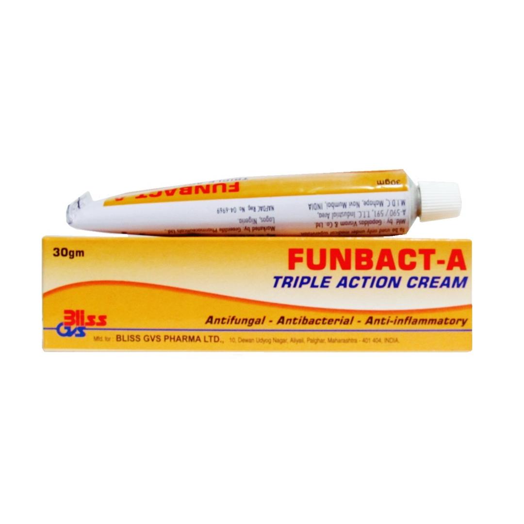Funbact-A Triple Action Cream 30g - African Market Dubai