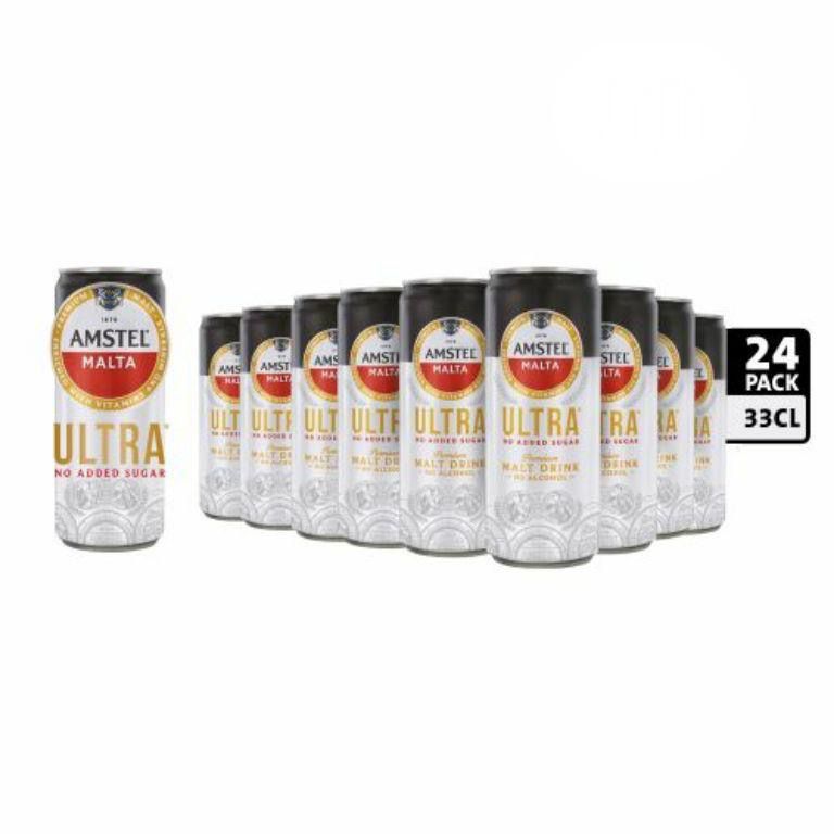 Amstel Malta No Sugar Added x 24 cans - African Market Dubai