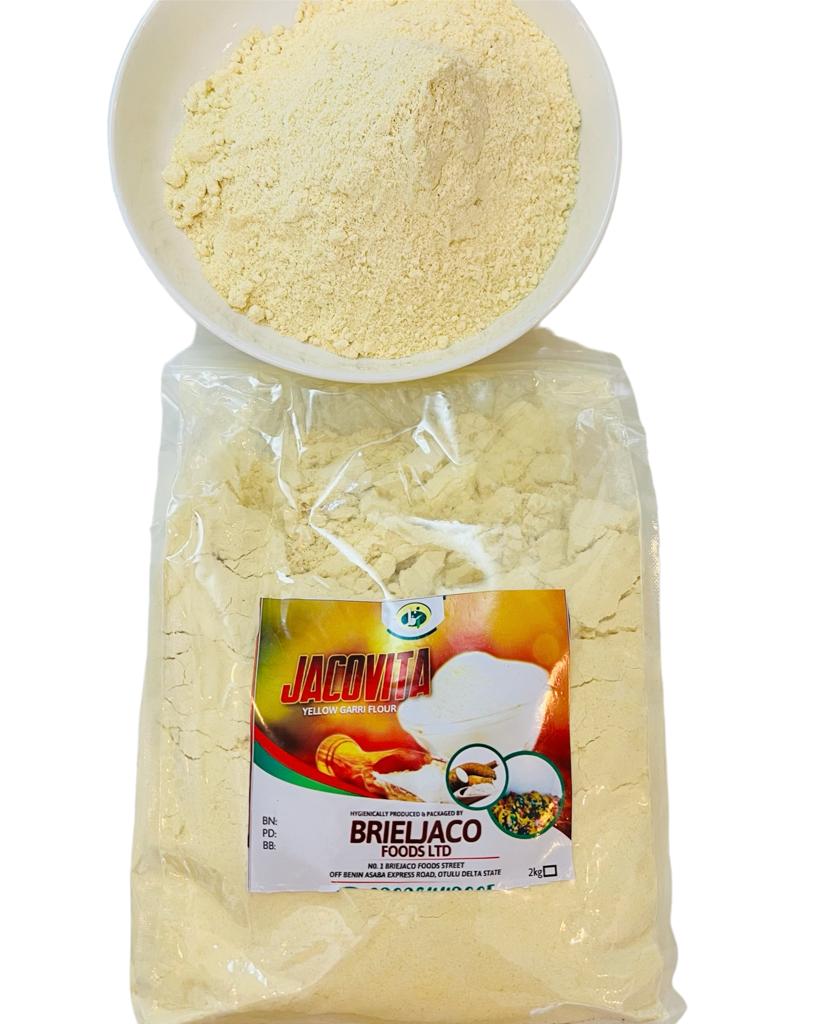 Jacovita Smooth Yellow Garri Flour 1kg - African Market Dubai