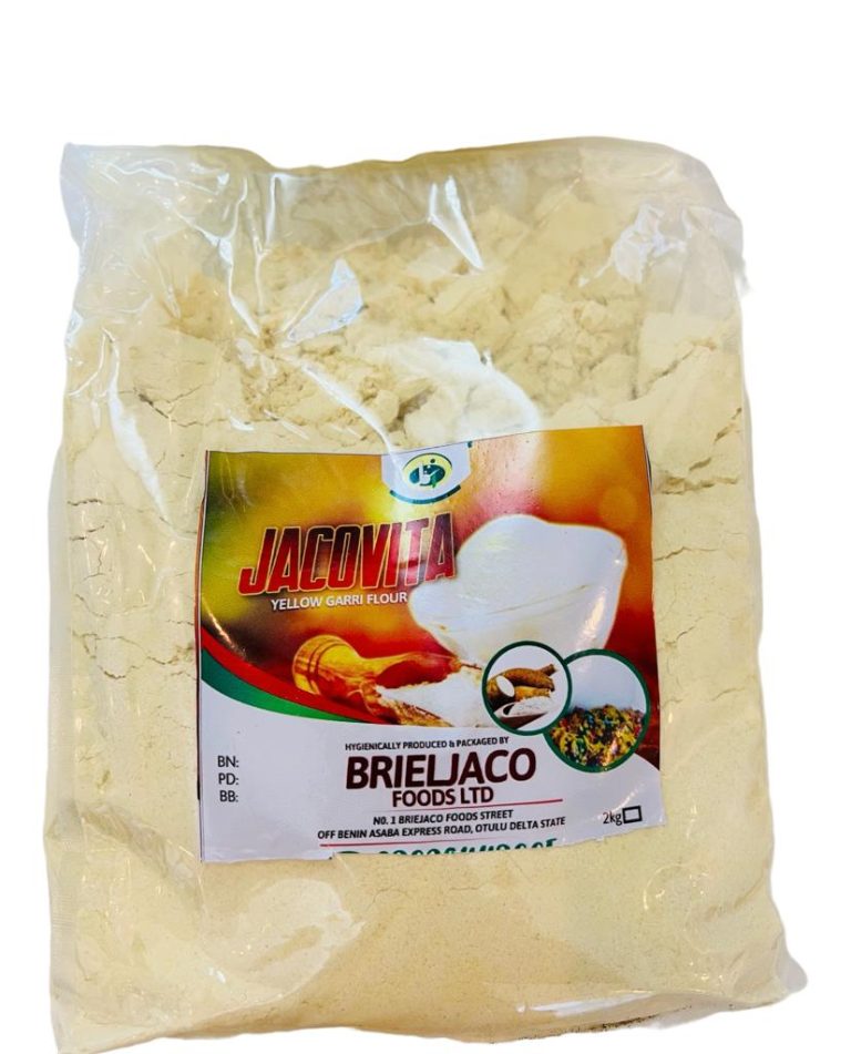 Jacovita Smooth Yellow Garri Flour 1kg - African Market Dubai