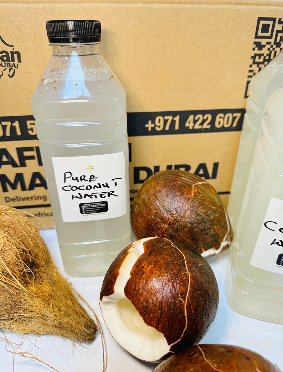 Raw Coconut Water, 1 Liter Organic, Natural - African Market Dubai